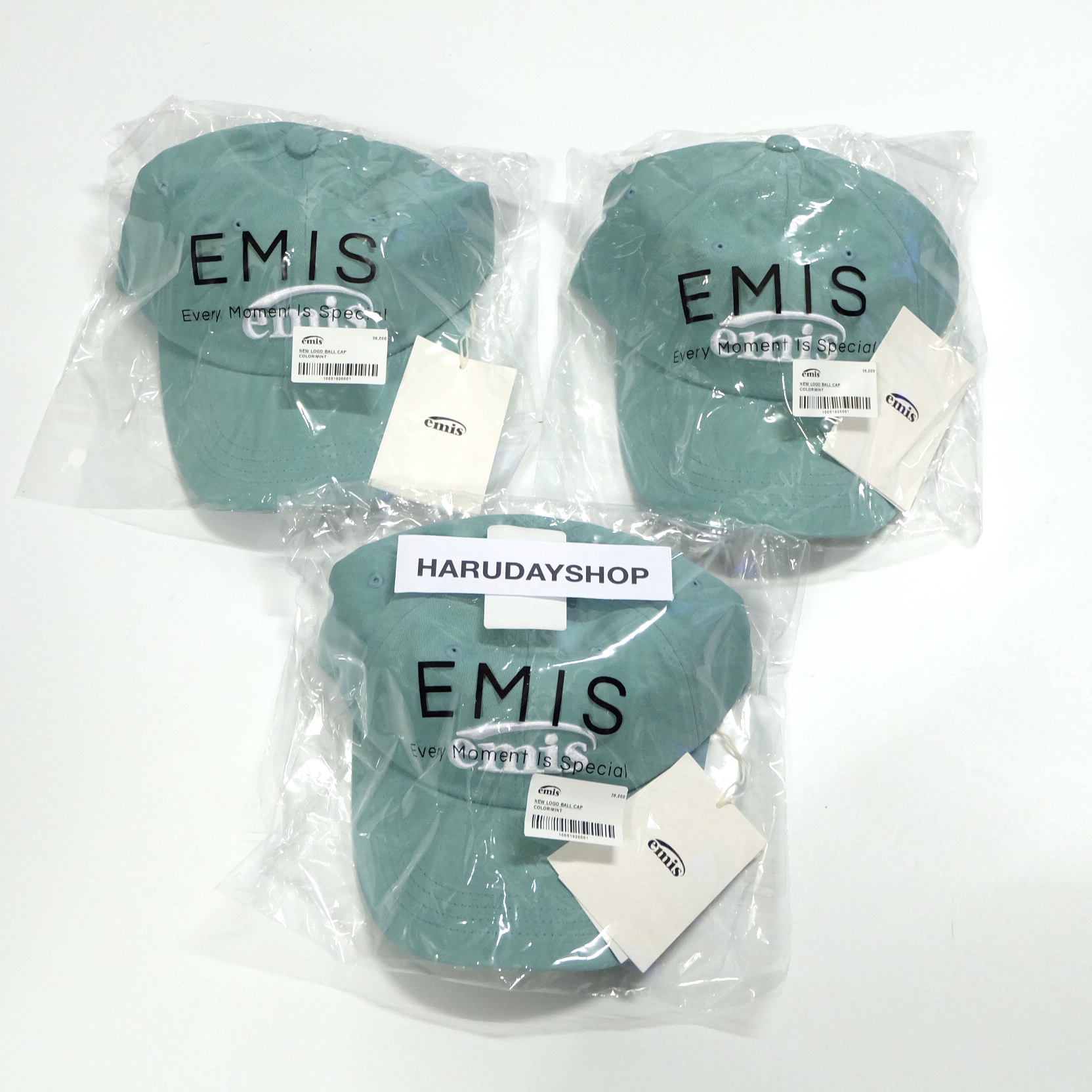 หมวก emis สีมิ้น (NEW LOGO EMIS CAP) | HARUDAYSHOP
